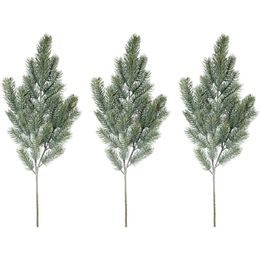 Creativ green Winterliche Kunstpflanze &raquo;Weihnachtsdeko&laquo; Zweig, 3 St&uuml;ck im Set gr&uuml;n Kunststoff B/H/L: 67cm, 3 Stk.