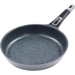 King Bratpfanne &raquo;Moonscape&laquo; Aluminiumguss 1 Stk. tlg. Induktion, abnehmbarer Griff, MOONSCAPE-Beschichtung grau &Oslash; 28cm + H&ouml;he 5,5cm
