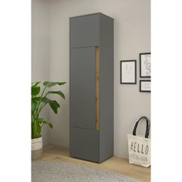 Home Affaire Aktenschrank &raquo;CiTY/GiRON&laquo; Stauraumschrank zeitlos modern, wohnliches Home Office, Breite 50 cm grau B/H/T: 50cm x 200cm x 40cm, T&uuml;ren: 3 