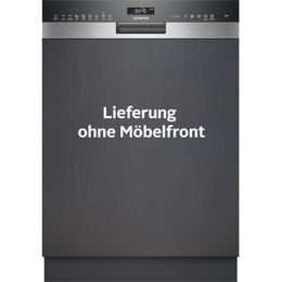 Siemens teilintegrierbarer Geschirrsp&uuml;ler iQ500 &raquo;SN55ES12CE&laquo; 14 Ma&szlig;gedecke Made in Germany, Automatische T&uuml;r&ouml;ffnung f&uuml;r Effizienz silber 