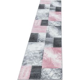 Ayyildiz Teppiche L&auml;ufer &raquo;Hawaii 1710&laquo; rechteckig handgearbeiteter Konturenschnitt, 80cm x 300cm (BxL) pink Kunstfaser B : 80cm 1 Stk., L: 300cm