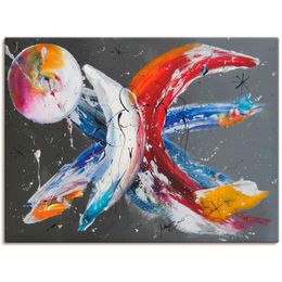 Artland Leinwandbild &raquo;Familie&laquo; Gruppen & Familien 1 Stk. tlg. auf Holzrahmen gespannt blau Leinwand B/H/T: 80cm x 60cm, Leinwandbild Gruppen & Familien 
