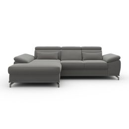 Sit & More sit&more Ecksofa &raquo;Cabrio L-Form, B: 295 cm, mit Sitztiefen-, Arm- & Kopfteilverstellung&laquo; 2 Nierenkissen, Federkern, optional Schlaffunktion und 