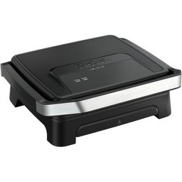 Tefal Kontaktgrill &raquo;Inicio Classic, 2-in-1 Panini/Grill, antihaftbeschichtete Platten&laquo; 2000 W Platzsparende Aufbewahrung, sp&uuml;lmaschinenfeste Saftschale, 