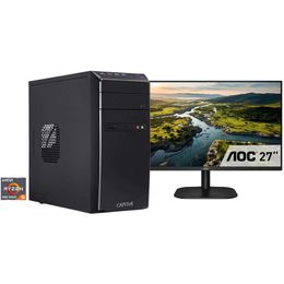 Captiva Business-PC-Komplettsystem &raquo;Power Starter R98-531 TFT Bundle&laquo; 68,6 &prime;&prime; AMD Ryzen 5 AMD 8 GB RAM 1.000 GB SSD ohne Windows