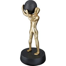 Gilde Dekofigur &raquo;Skulptur Strong&laquo; gold Aluminium B/H/T: 16cm x 35,5cm x 16cm