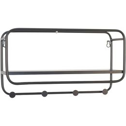 HOFMANN LIVING AND MORE Wandregal schwarz Metall B/H/T: 45cm x 25cm x 15cm
