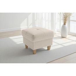 Sit & More sit&more Polsterhocker &raquo;Pamela, B: 58 cm&laquo; 1 Stk. tlg. verschiedene Farben und Stoffe, bis 120 kg belastbar beige 95% Polyester 5% Polyamid B/H/T: 58cm