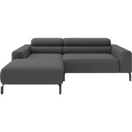 Home Affaire Ecksofa &raquo;Ecksofa, L-Form, incl. Kopfteilverstellung, Breite 223 cm&laquo; wahlweise elektrische Sitztiefenverstellung grau 100% Polyester B/H/T