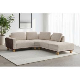 Sit & More sit&more Ecksofa &raquo;Concept&laquo; Modernes Sofa in drei Fu&szlig;farben zur Auswahl 100% Polyester B/H/T: 223cm x 84cm x 251cm, Chenille, langer Schenkel rechts,
