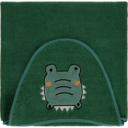 Egeria Kapuzenhandtuch &raquo;Crocodile&laquo; mit Kokodil Applikation Frottier, Baumwolle B/L: 70cmx100cm, 1 Stk., Frottier