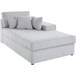 OTTO home Ottomane &raquo;Florid&laquo; einzeln stellbar oder als Teil eines Modulsofas, auch in Cord grau Baumwollmix (60% Baumwolle/40% Leinen);Struktur fein (