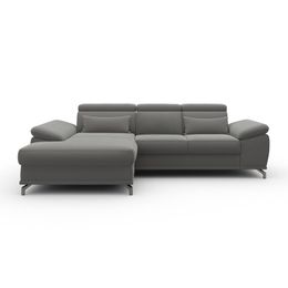 Sit & More sit&more Ecksofa &raquo;Cabrio L-Form, B: 295 cm, mit Sitztiefen-, Arm- & Kopfteilverstellung&laquo; 2 Nierenkissen, Federkern, optional Schlaffunktion und 