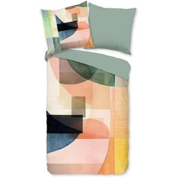Good Morning Wendebettw&auml;sche &raquo;Sneezle&laquo; 2 100% Baumwolle, Renforc&eacute;, Rei&szlig;verschluss, Wendeoptik, Modern, Bunt Renforc&eacute;, Obermaterial: 100% Baumwolle B/L