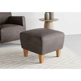 Sit & More sit&more Polsterhocker &raquo;Bosse&laquo; braun B/H/T: 56cm x 46cm, Luxus-Microfaser