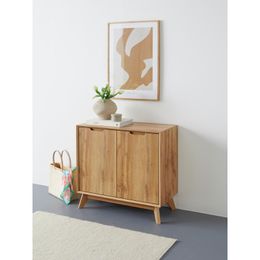 OTTO home Sideboard &raquo;Pandrup&laquo; Kommode mit 2 T&uuml;ren und 2 verstellbare Einlegeb&ouml;den, B:80 cm, H:75 cm braun Dekorfolie, Hartfaserplatte, MDF B/H/T: 80cm
