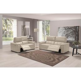 Egoitaliano Polstergarnitur &raquo;Capucine, bequem, zeitlos elegant, hochwertiges Set&laquo; bestehend aus einem 2-Sitzer und einem 2,5-Sitzer wei&szlig; B/H/T: 200cm x 99cm x 