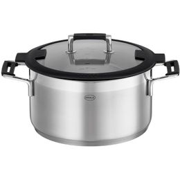 R&ouml;sle R&Ouml;SLE Kochtopf &raquo;SILENCE PRO&laquo; Edelstahl 18/10 silber 5,8 l + &Oslash; 24cm + H&ouml;he 13,5cm