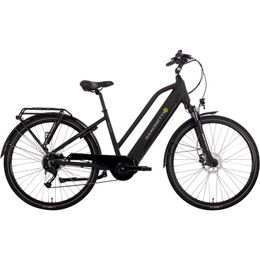 Saxonette Unisex SAXONETTE &raquo;Deluxe Sport&laquo; 9 Gang Shimano Alivio Schaltwerk Kettenschaltung Mittelmotor 250 W Pedelec, Elektrofahrrad f&uuml;r Damen u. 