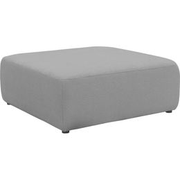 Home Affaire Polsterhocker &raquo;Utvik&laquo; passend zur Polster-Serie UTVIK grau 100% Polyester B/H/T: 98cm x 42cm x 98cm, Chenille-Struktur