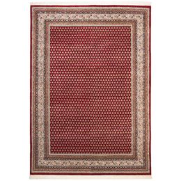 Theko Orientteppich &raquo;Abbas Meraj Mir&laquo; rechteckig 12 mm H&ouml;he reine Wolle, handgekn&uuml;pft, mit Fransen rot Schurwolle B : 170cm 1 Stk., 12mm, L: 240cm