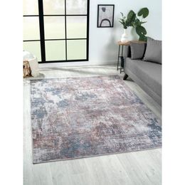 MyFlair Outdoorteppich &raquo;Avery&laquo; rechteckig 10 mm H&ouml;he Kurzflor, modernes Design, waschbar, In- und Outdoor geeignet blau Polyester B : 160cm 1 Stk., 10mm, L: 