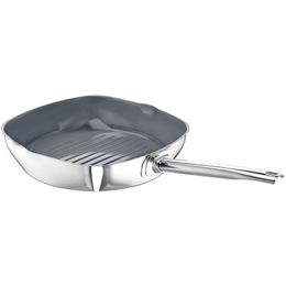 Schulte Ufer SCHULTE-UFER Grillpfanne &raquo;Green Life &laquo; Edelstahl 1 Stk. tlg. Induktion silber &Oslash; 28cm