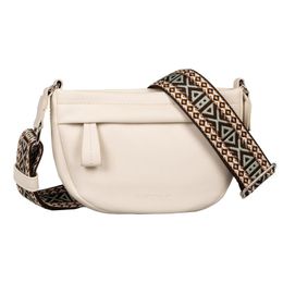 Tom Tailor Damen Tom Tailor Umh&auml;ngetasche &raquo;Palina&laquo; aus weichem Lederimitat mit effektvollem Schulterriemen wei&szlig; B/H/T: 25cm x 15cm x 6,5cm