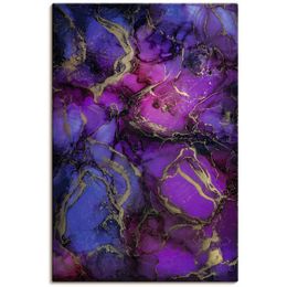 Artland Leinwandbild &raquo;Beeren&laquo; Muster 1 Stk. tlg. auf Holzrahmen gespannt lila Leinwand B/H/T: 40cm x 60cm, Leinwandbild Muster Hochformat, 1 Stk.