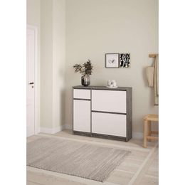 Home Affaire Schuhschrank &raquo;Naia Schuhregal mit2 Klappen, 1 Fach & 1 Schublade, modernes Design&laquo; mit 2 Klappen und 1 T&uuml;r und 1 Schublade, Praktisch, 