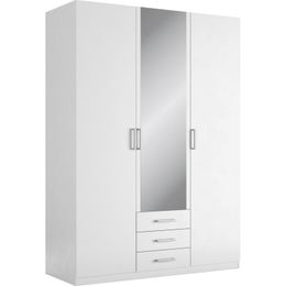 Priess Kleiderschrank &raquo;Amsterdam, viel Stauraum durch viele Schubk&auml;sten, Spiegelt&uuml;ren&laquo; Optional mit LED-Beleuchtung, Made in Germany wei&szlig; 