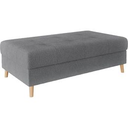 Home Affaire Polsterhocker &raquo;CHARRE XXL, Steppung im Sitzbereich, Ma&szlig;e: B/T/H: 118/73/40 cm&laquo; passend zur Serie CHARRE, auch in Cord und Boucl&eacute; grau 100
