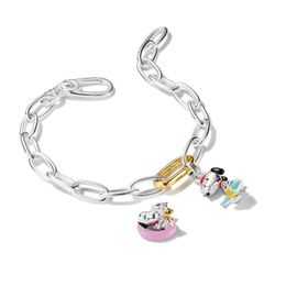 Thomas Sabo Damen Thomas Sabo Charm-Einh&auml;nger &raquo;Thomas Sabo x Peanuts Snoopy/Woodstock m.Schwimmring Charm - Original&laquo; Emaille Einheitsgr&ouml;&szlig;e