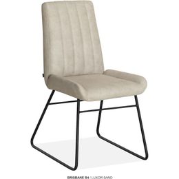 OMG Design Esszimmerstuhl &raquo;Brisbane&laquo; (Set) 2 Stk.Esszimmerstuhl, pflegeleichter Bezug Polyester B/H/T: 51cm x 93cm x 61,5cm, 2 Stk., Stoff Lederoptik