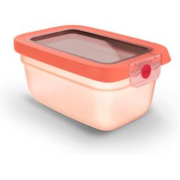 Emsa Frischhaltedose &raquo;oneClick&laquo; verschlossen mit nur 1 x Klick, 100% dicht, made in Germany orange Polyprophylen (PP) B/H/L: 11,71cm x 8,25cm x 17,49cm