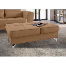 Sit & More sit&more Hocker &raquo;Bendigo&laquo; mit Klappfunktion, Bodenfreiheit 15 cm, wahlweise in 2 Fu&szlig;farben braun B/H/T: 114cm x 45cm x 71cm, NaturLEDER ,mit 