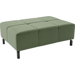 Home Affaire Hockerbank &raquo;Ancona New&laquo; passend zum Ecksofa, auch in Easy care-Bezug + Cord gr&uuml;n : 88% Polyester, 12% Polyacryl B/H/T: 107cm x 43cm x 