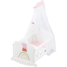 Roba Puppenwiege &raquo;Peppa Pig&laquo; wei&szlig; Einheitsgr&ouml;&szlig;e Puppenwiege