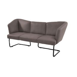 K+w Komfort & Wohnen K+W Komfort & Wohnen Polsterbank &raquo;Mikkado Tube&laquo; in abgerundeter Form, Rundrohrkufe lang, in 2 Breiten 192 oder 242 cm braun Holzwerkstoff, Metall B/H/