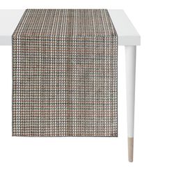 Apelt Tischl&auml;ufer &raquo;Cona&laquo; mit Kettelrand braun Obermaterial: 90% Polypropylen, 10% Polyester B/L: 45cm x 140cm, 1 Stk., rechteckig
