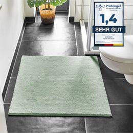 ANDIAMO Badematte &raquo;Arezzo, Badvorleger, Badezimmer Teppich, Duschvorleger&laquo; H&ouml;he 16 mm rutschhemmend beschichtet fu&szlig;bodenheizungsgeeignet schnell trocknend Uni