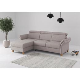 OTTO home Ecksofa &raquo;Glendale, L-Form&laquo; inkl. Kopfteilverstellung, wahlweise mit Vorziehsitz und Bettkasten 100% Polyester B/H/T: 253cm x 84cm x 166cm, 