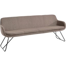 Musterring Essbank &raquo;Tavia&laquo; Schlittengestell in drei Ausf&uuml;hrungen, Breite 180, 200 oder 220 cm grau 100% PES B/H/T: 200cm x 87cm x 66cm, Flachgewebe