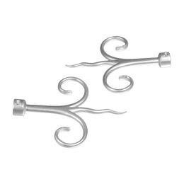 Liedeco Gardinenstangen-Endst&uuml;ck &raquo;Diana&laquo; f&uuml;r Gardinenstangen &Oslash; 16 mm silber 2 Stk.