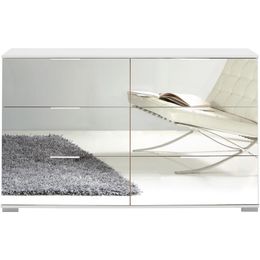 wimex Schubkastenkommode &raquo;Easy&laquo; mit Glas- oder Spiegelfront wei&szlig; B/H/T: 130cm x 83cm x 41cm, 6 Stk.