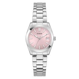 Guess Damen Quarzuhr &raquo;ALICE&laquo; Armbanduhr, Damenuhr, Edelstahlarmband, Datum, Kristallglas silber Einheitsgr&ouml;&szlig;e