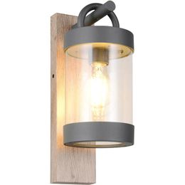 Trio Leuchten Au&szlig;en-Wandleuchte &raquo;SAMBESI, Laternen Optik Hauswand, exkl 1x E27 max 28W D&auml;mmerungssensor&laquo; E27 1 Stk. warmwei&szlig; - kaltwei&szlig; 