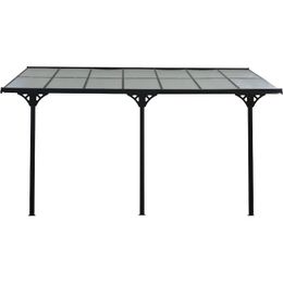 WESTMANN Terrassendach &raquo;Bruce&laquo; Rahmen aus pulverbeschichtetem Aluminium, schwarz schwarz Aluminium B/H/T: 435cm x 270cm x 300cm, pulverbeschichtet
