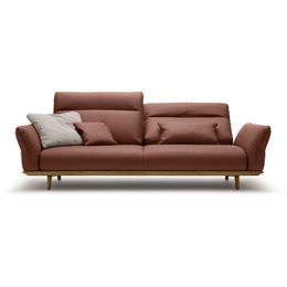 Creation BY ROLF BENZ 3,5-Sitzer &raquo;CR.460 Designsofa, erstklassiger Sitzkomfort, verstellb. R&uuml;ckenlehne&laquo; Sockel und F&uuml;&szlig;e in Nussbaum, Breite 228 cm 