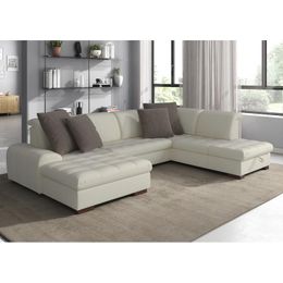 Sit & More sit&more Wohnlandschaft &raquo;Luxor U-Form&laquo; wahlweise mit Schlaffunktion, Bettkasten und Kopfteilverstellung beige Luxus-Microfaser ALTARA NUBUCK (100% 